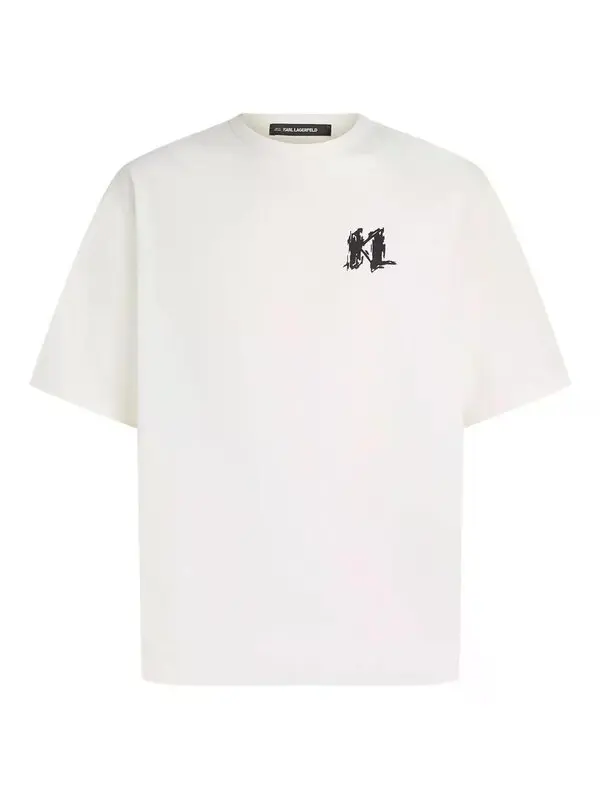 Karl Lagerfeld Graphic-logo T-shirt