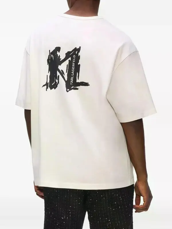 Karl Lagerfeld Graphic-logo T-shirt