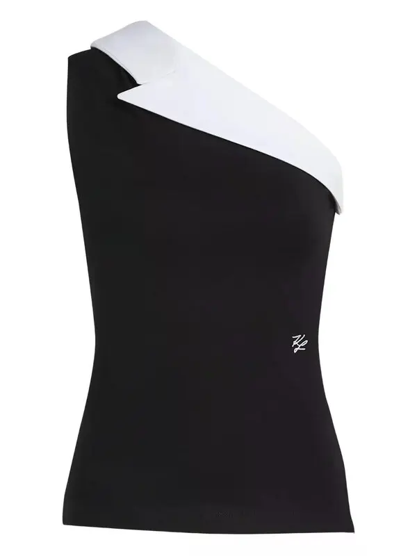Karl Lagerfeld Asymmetric-lapel Top