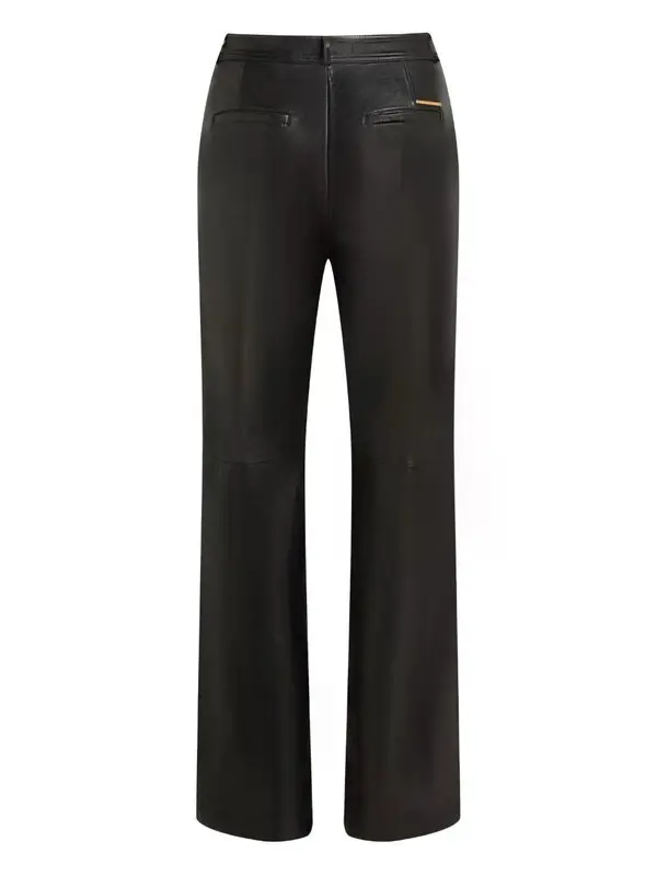 Karl Lagerfeld Leather Logo Pants