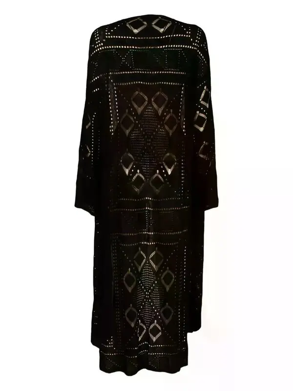 AKEP Geometric-pattern Crochet Beach Cover-up