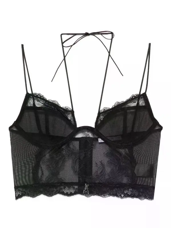 Patrizia Pepe Lace Bustier Bra - Black