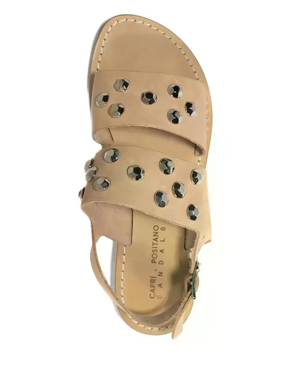 CAPRI POSITANO SANDALS Ottavia Studded Leather Sandals
