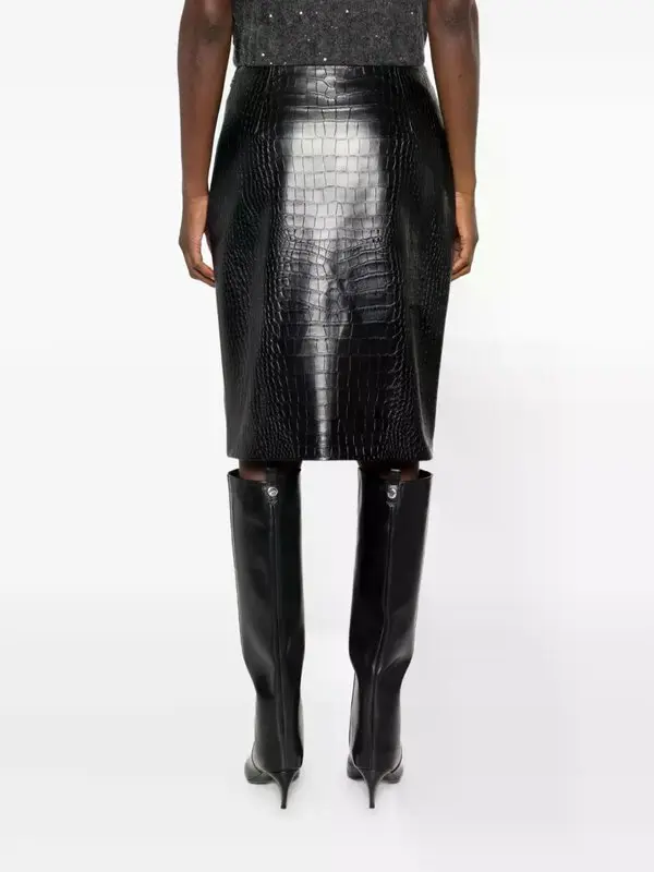 Giambattista Valli Crocodile-effect Mini Skirt