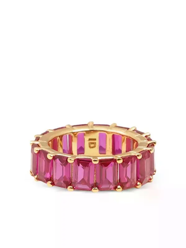 IZABEL DISPLAY Rectangle-cut Ring - Pink