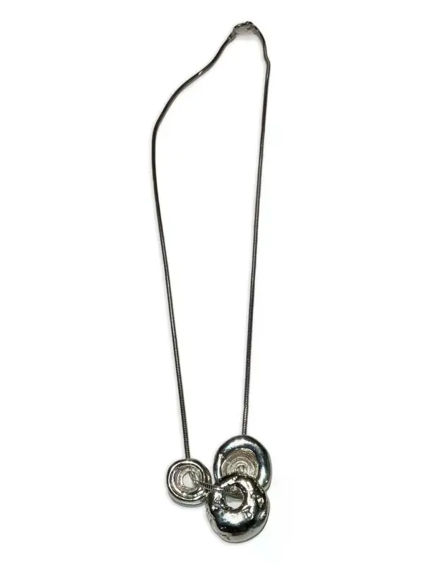 Nina Circle-pendant Necklace - Silver