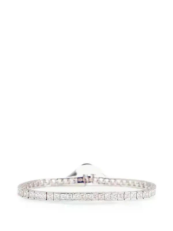 IZABEL DISPLAY Square Tennis Bracelet With Zirconia - Silver