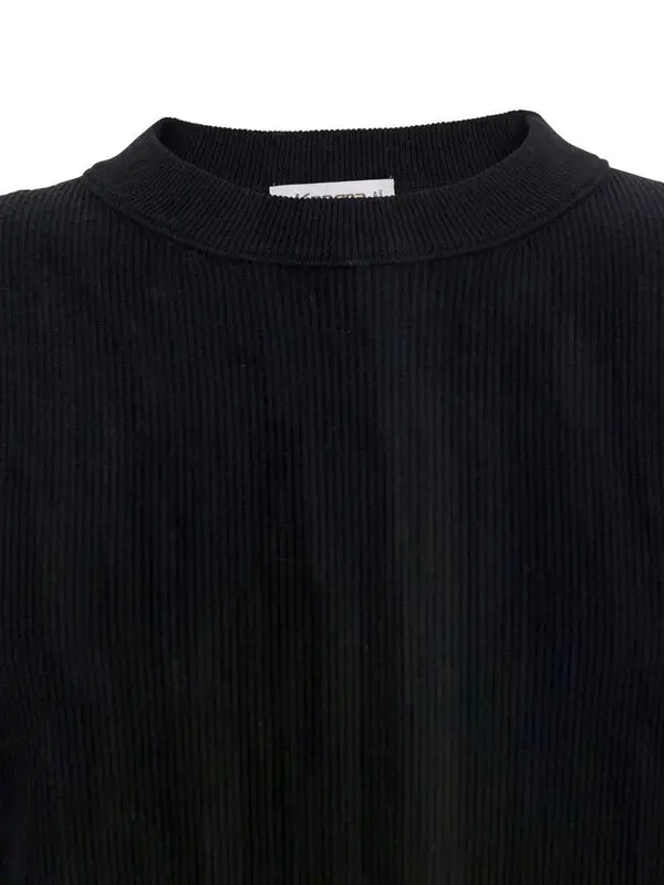 KANGRA Ribbed Crew-neck Sweater - Blue