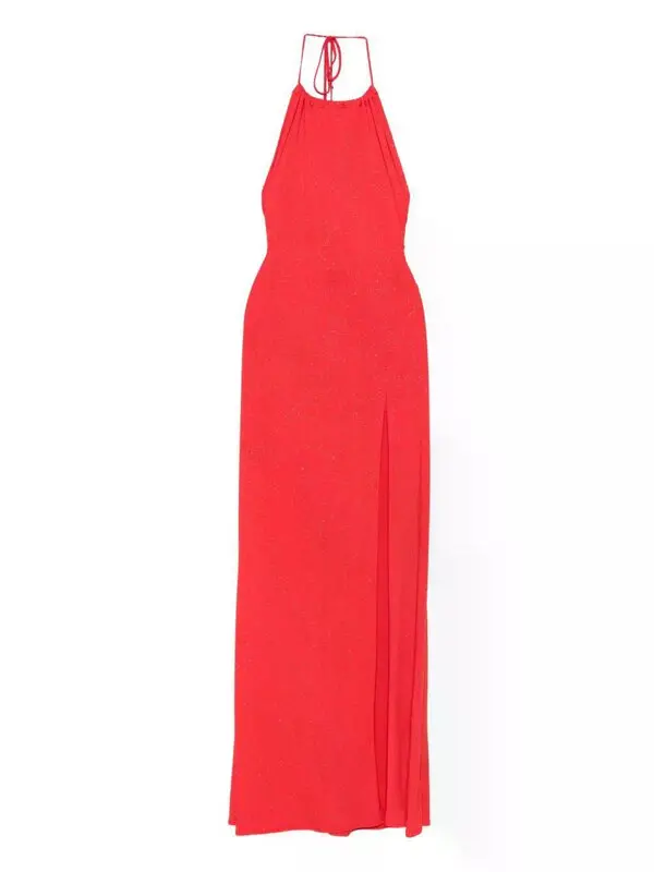 ROSERRY Halterneck Maxi Dress - Red
