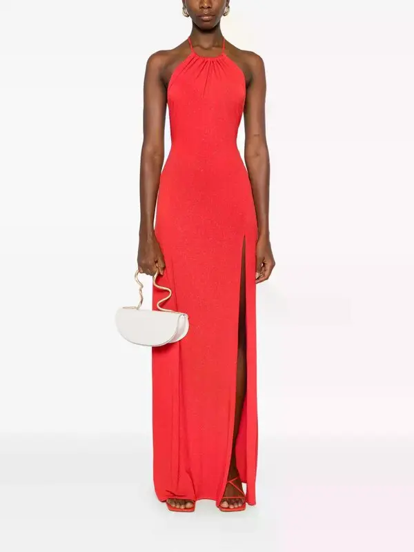 ROSERRY Halterneck Maxi Dress - Red