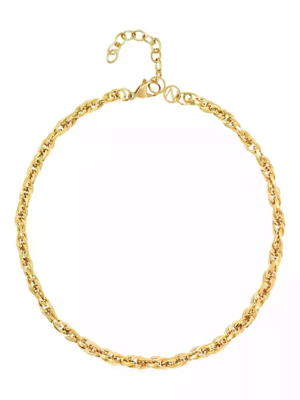 NIALAYA JEWELRY Rope-chain Choker Necklace - Gold