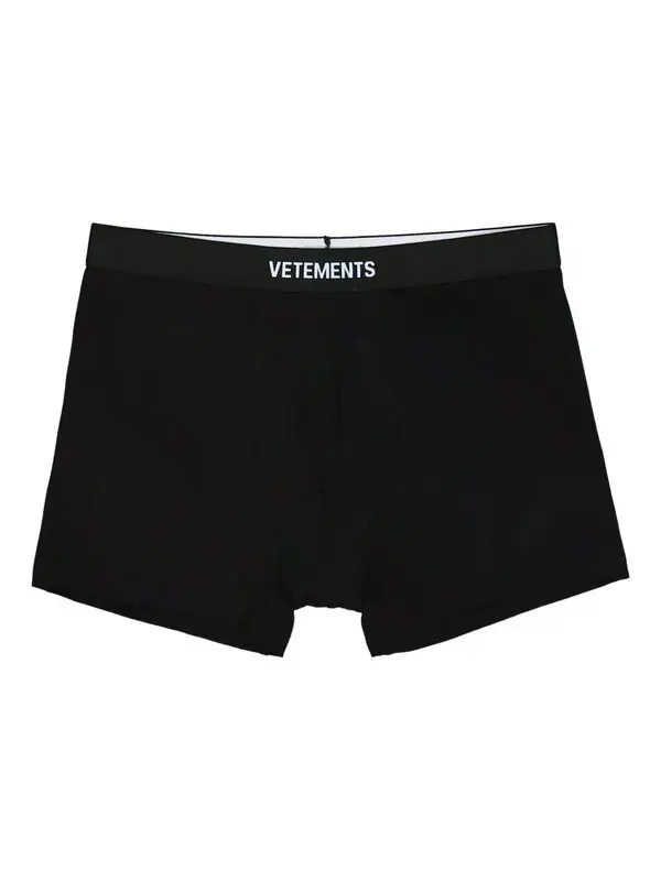 Vetements Logo-waistband Boxers - Black