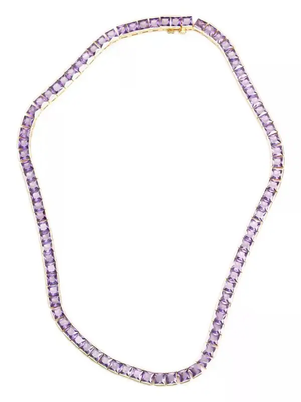 IZABEL DISPLAY Crystal-embellished Necklace - Purple