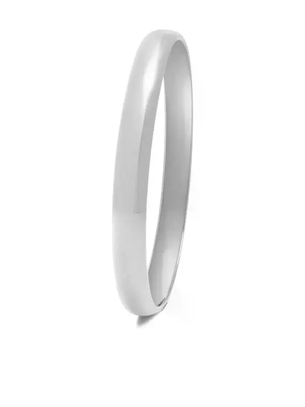 NIALAYA JEWELRY Classic Round Bangle - Silver