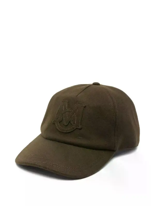 Moncler Logo-embroidered Baseball Cap - Green
