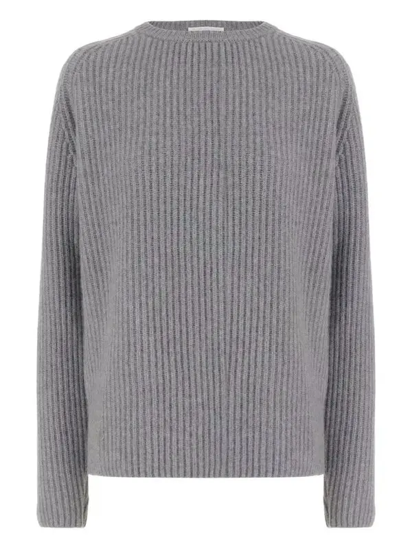 OLIVER LATTUGHI Ribbed Knit Crew-neck Sweater