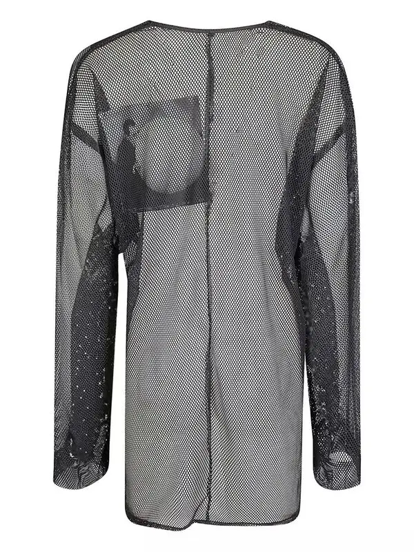 MARIA CALDERARA Mesh Tie-fastening Jacket