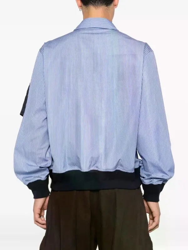 Sacai Striped Panelled Bomber Jacket