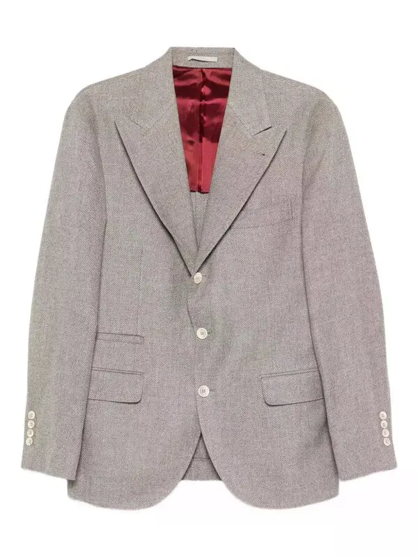 Brunello Cucinelli Three-button Wool Blazer