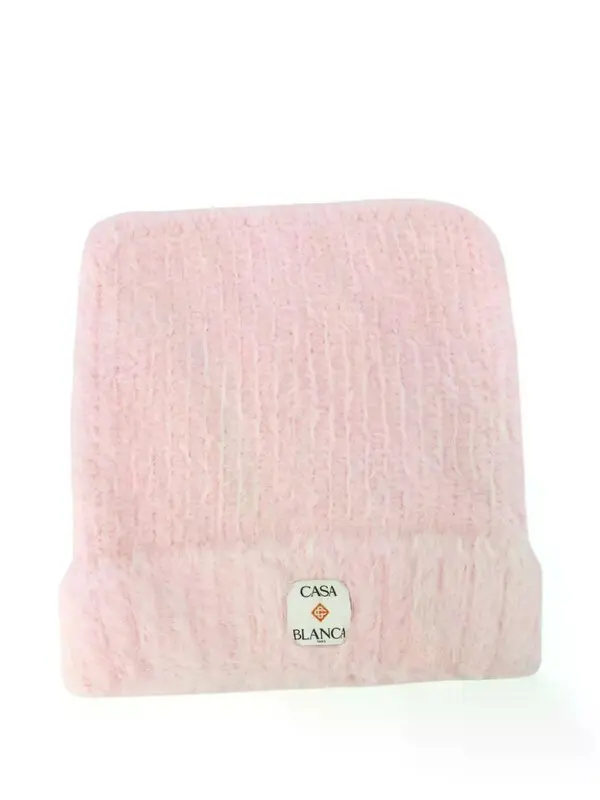 Casablanca Logo-patch Beanie - Pink