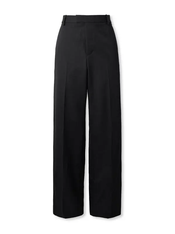 NILI LOTAN Cassius Wide-leg Wool-twill Trousers