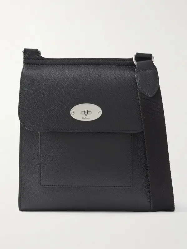 Mulberry Antony Full-grain Leather Messenger Bag - Black