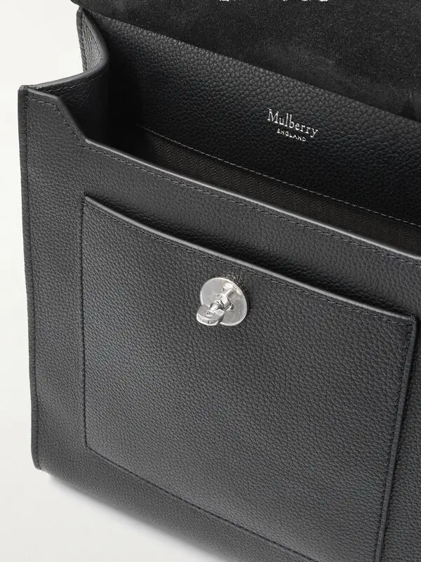 Mulberry Antony Full-grain Leather Messenger Bag - Black