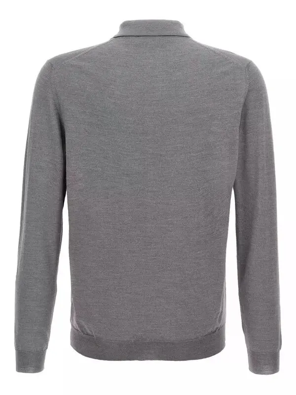 ZANONE Long-cuffed Polo Shirt - Grey