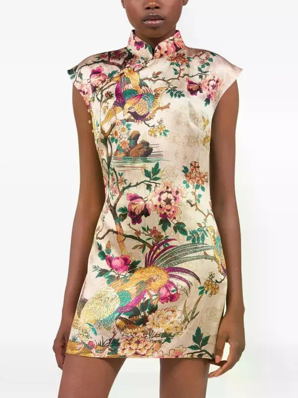 Roberto Cavalli Bird-print Dress