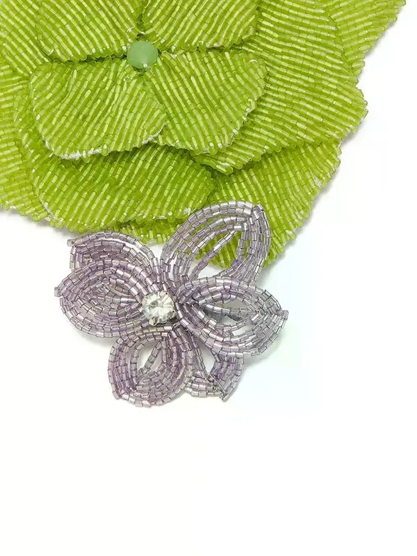 Malìparmi Beaded Flower Brooch