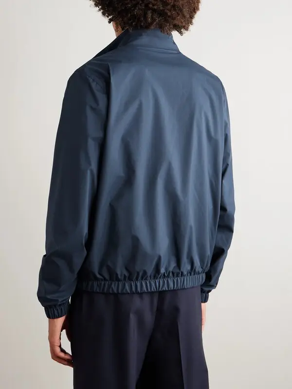 Loro Piana Reversible Windmate® Storm System® Nylon And Cashmere Blouson Jacket - Blue