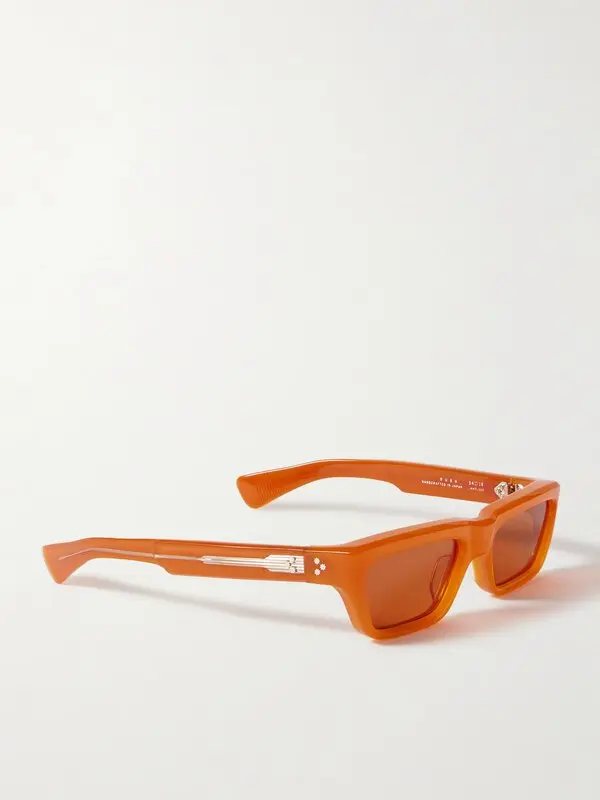 JACQUES MARIE MAGE Rush Rectangular-frame Sunglasses - Orange