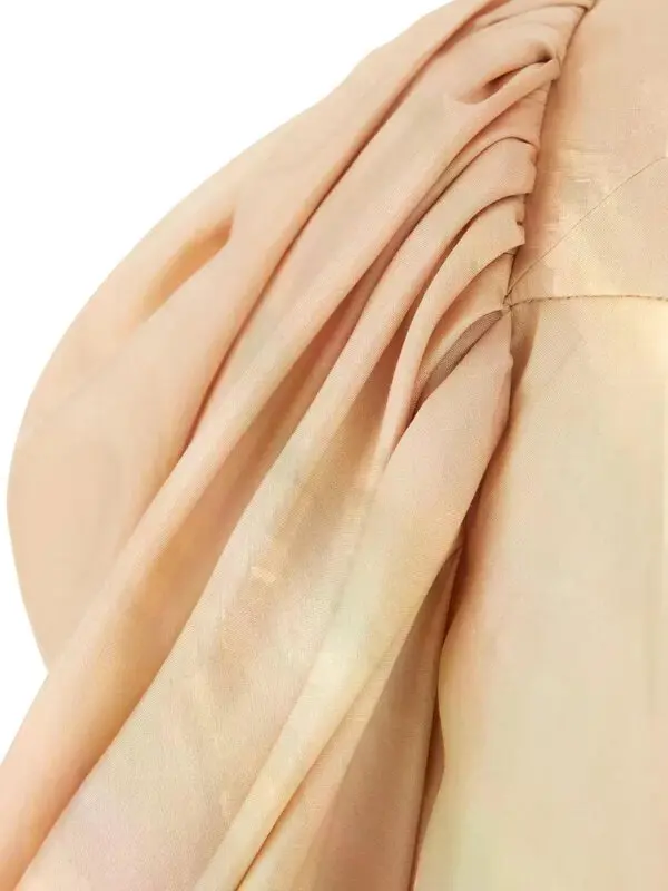 Chloé Puff Sleeve Square Neck Blouse - Pink