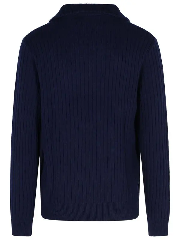 Polo Ralph Lauren Wool And Cotton Sweater - Navy