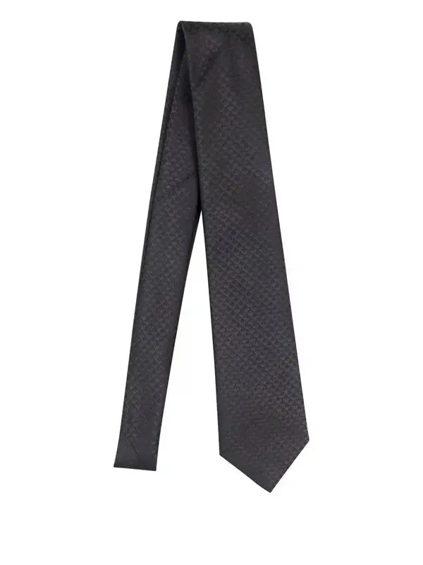 Emporio Armani Eagle Motif Tie - Black