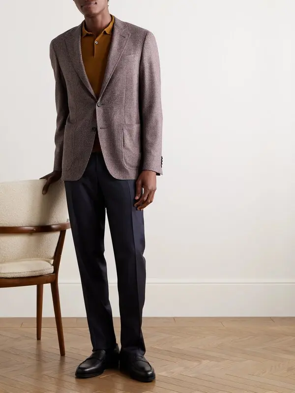 Canali Kei Unstructured Wool Blazer