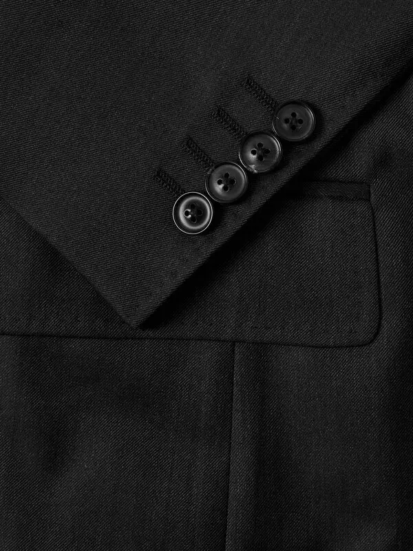Canali Kei Slim-fit Unstructured Super 150s Wool Blazer - Gray