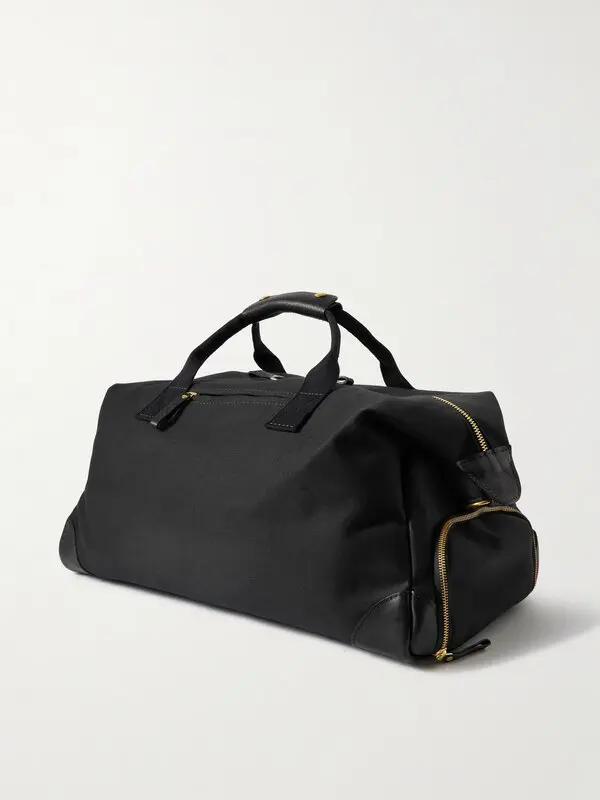 Bennett Winch Weekender Leather-trimmed Holdall