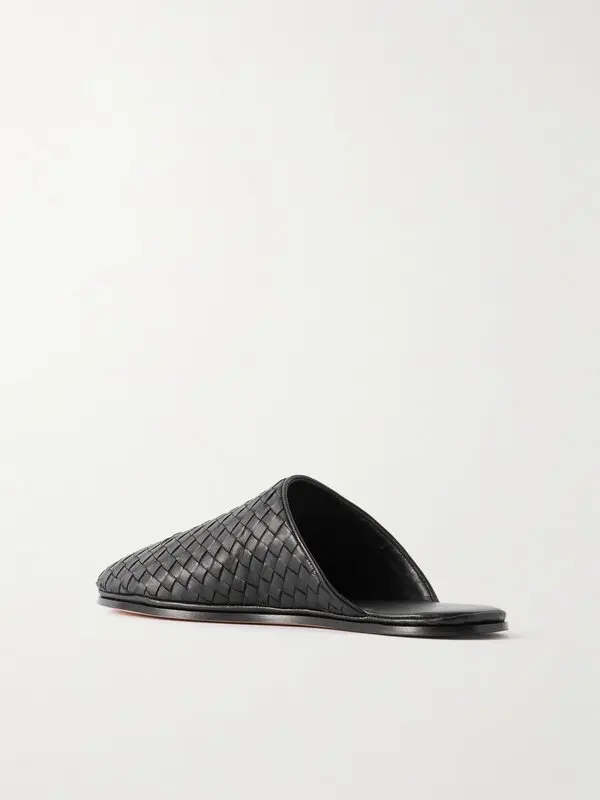 Bottega Veneta Intrecciato Leather Slippers