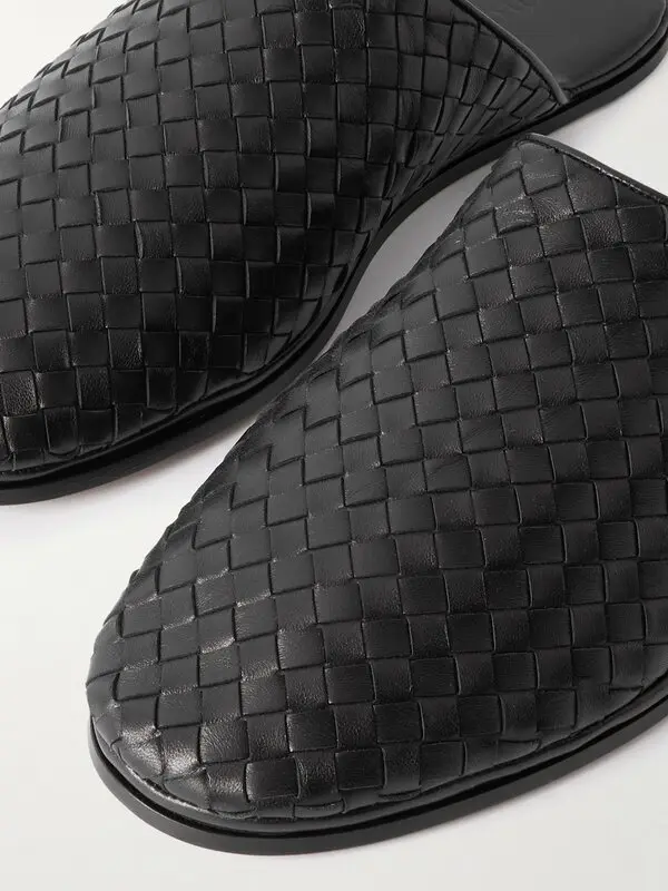 Bottega Veneta Intrecciato Leather Slippers