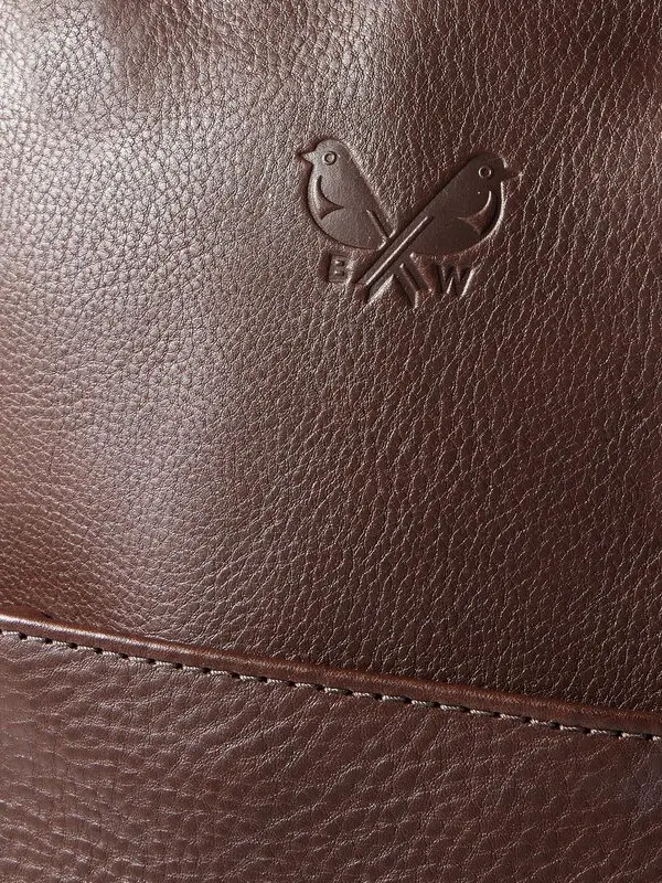 Bennett Winch Logo-debossed Full-grain Leather Backpack