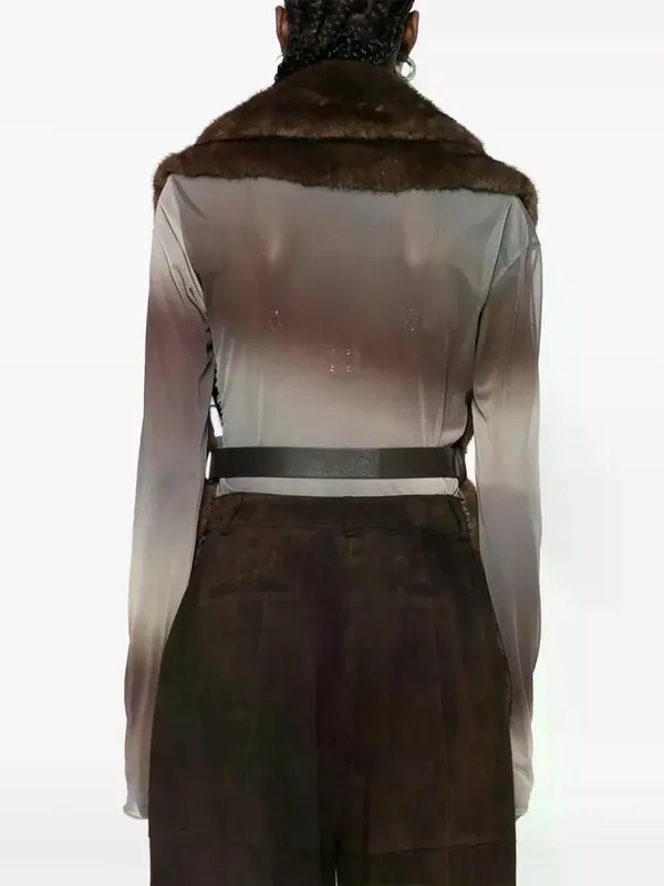 P.a.r.o.s.h Belted Faux Fur Gilet