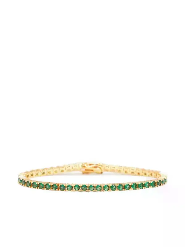 IZABEL DISPLAY Emerald Tennis Bracelet - Green