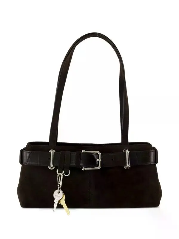 OSOI Buckled Suede Mini Bag - Brown