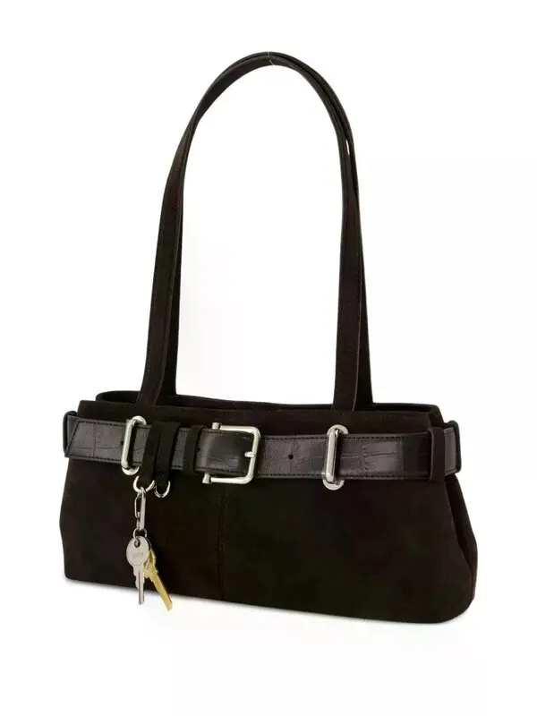 OSOI Buckled Suede Mini Bag - Brown