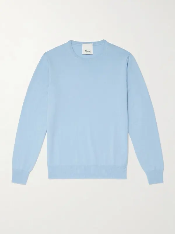 ALLUDE Cashmere Sweater - Blue