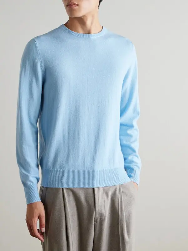 ALLUDE Cashmere Sweater - Blue