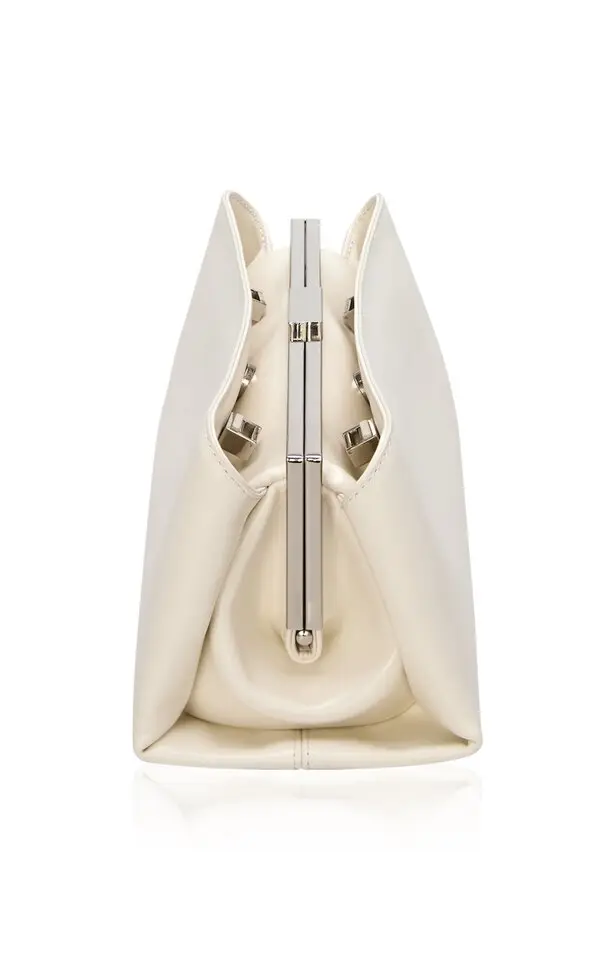 VERAFIED Leather Handbag - Ivory
