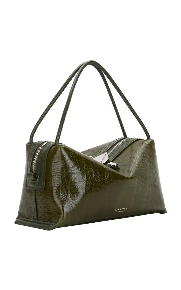 VERAFIED Leather Handbag - Olive