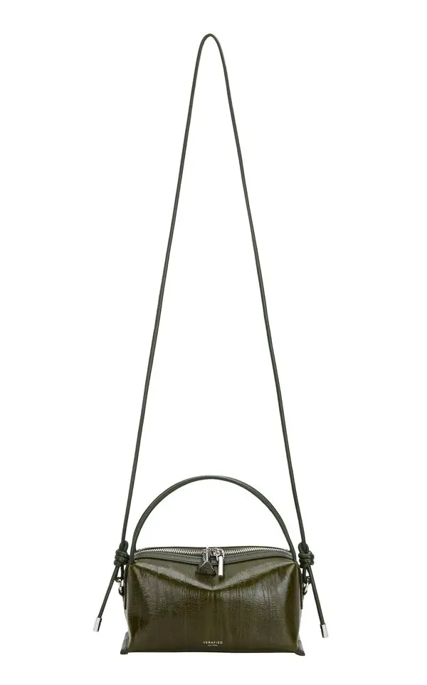 VERAFIED Leather Handbag - Olive
